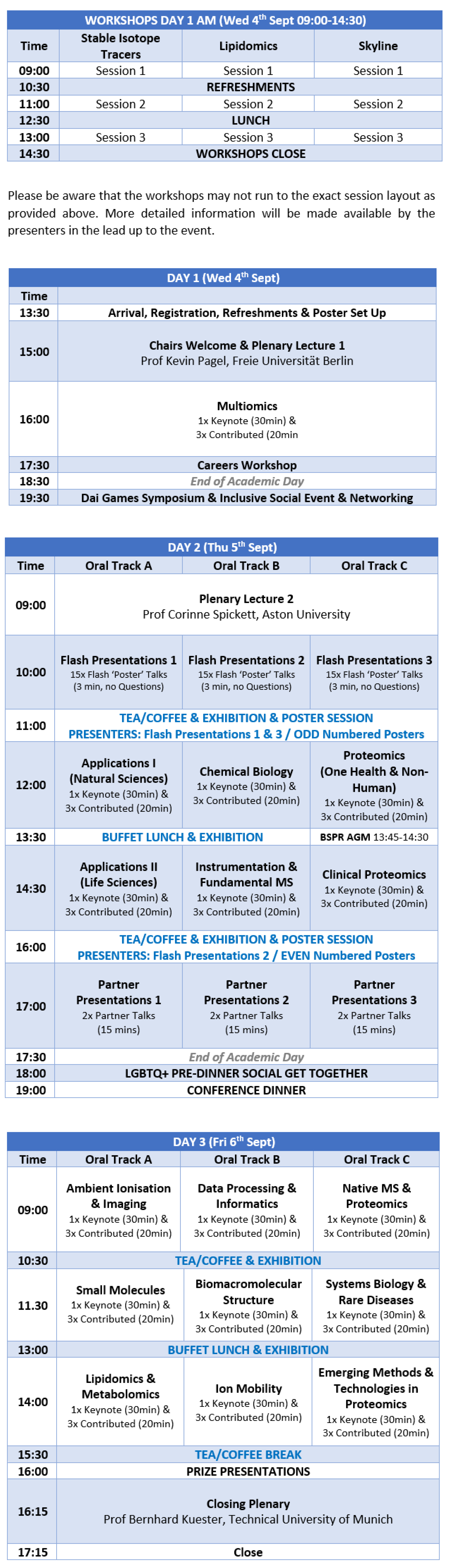 BMSS-BSPR Super Meeting 2024 Scientific Programme | BMSS